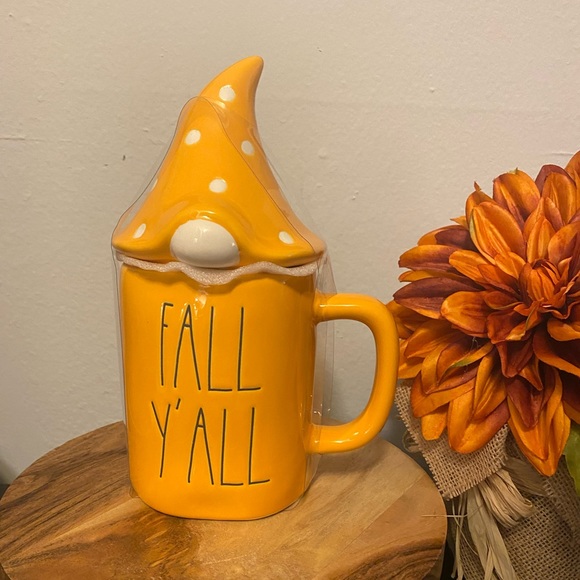 Rae Dunn | Accessories | Rae Dunn Fall Yall Mug With Gnome Topper New ...